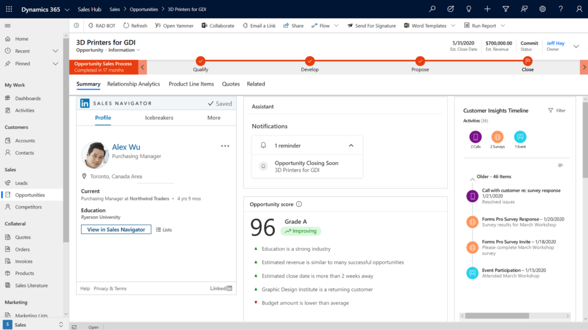 Dynamics 365 Sales - ALTITUDE SOLUTIONS